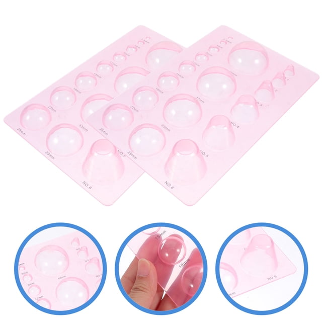DEEPCRAFF 2Pcs Paper Quilling Tools Diy Craft Molds Pink Plastic Half ...