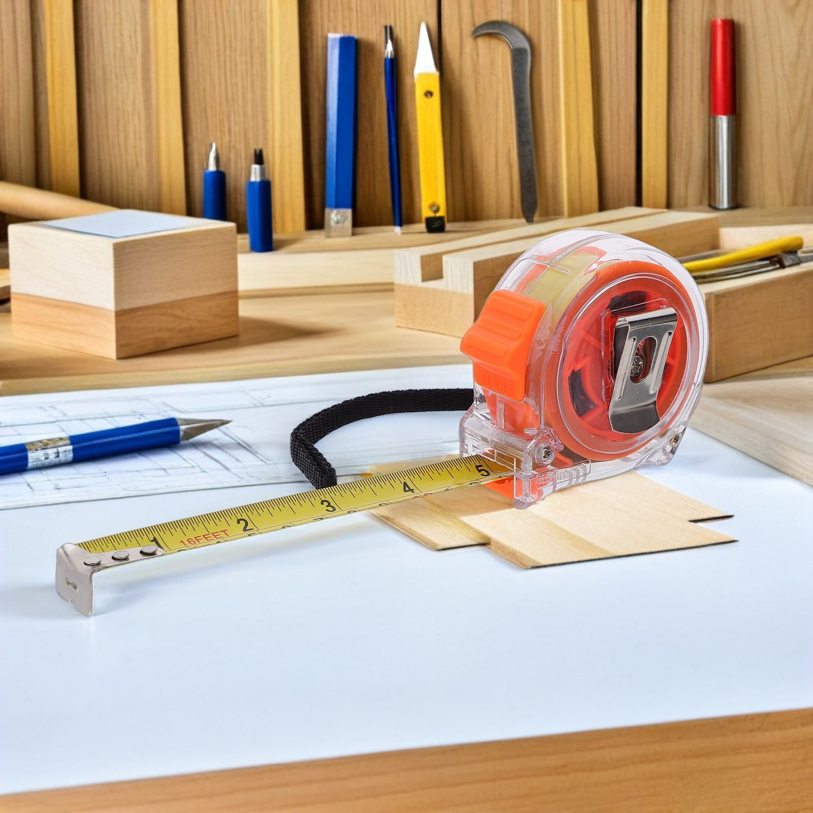 DEEPCRAFF 2Pcs Professional Clear Tape Measure with Metric and Inch ...