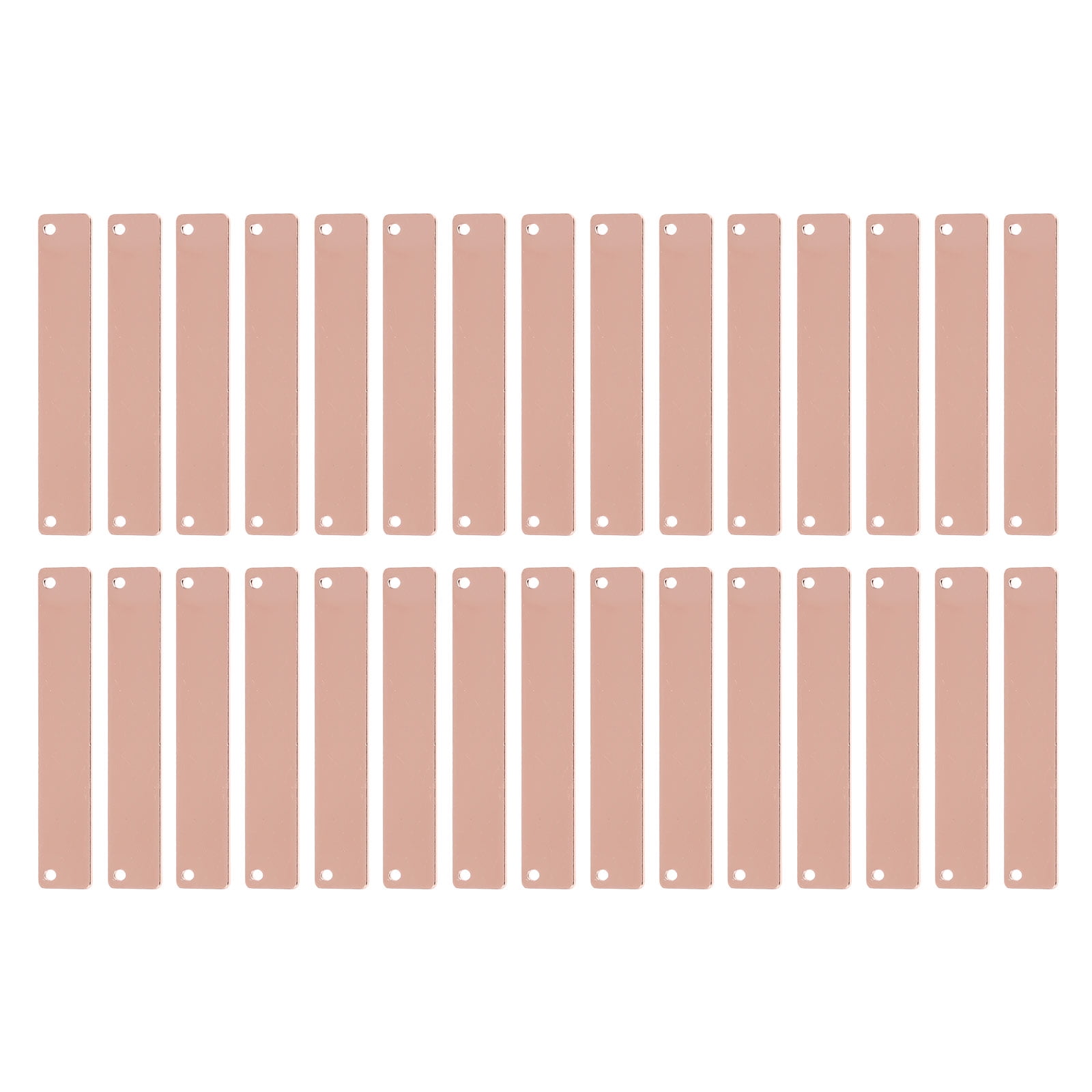 DEEPCRAFF 30Pcs Diy Pendants Golden Rectangular Metal for Jewelry ...