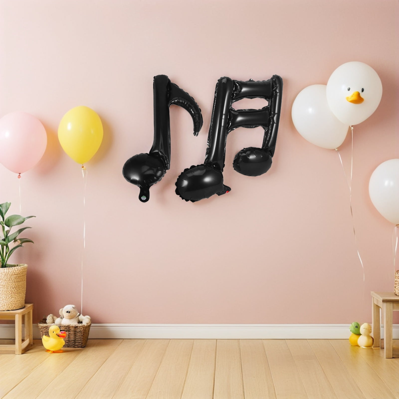 DEEPCRAFF 30Pcs Musical Note Foil Balloons Assorted Colors Reusable ...