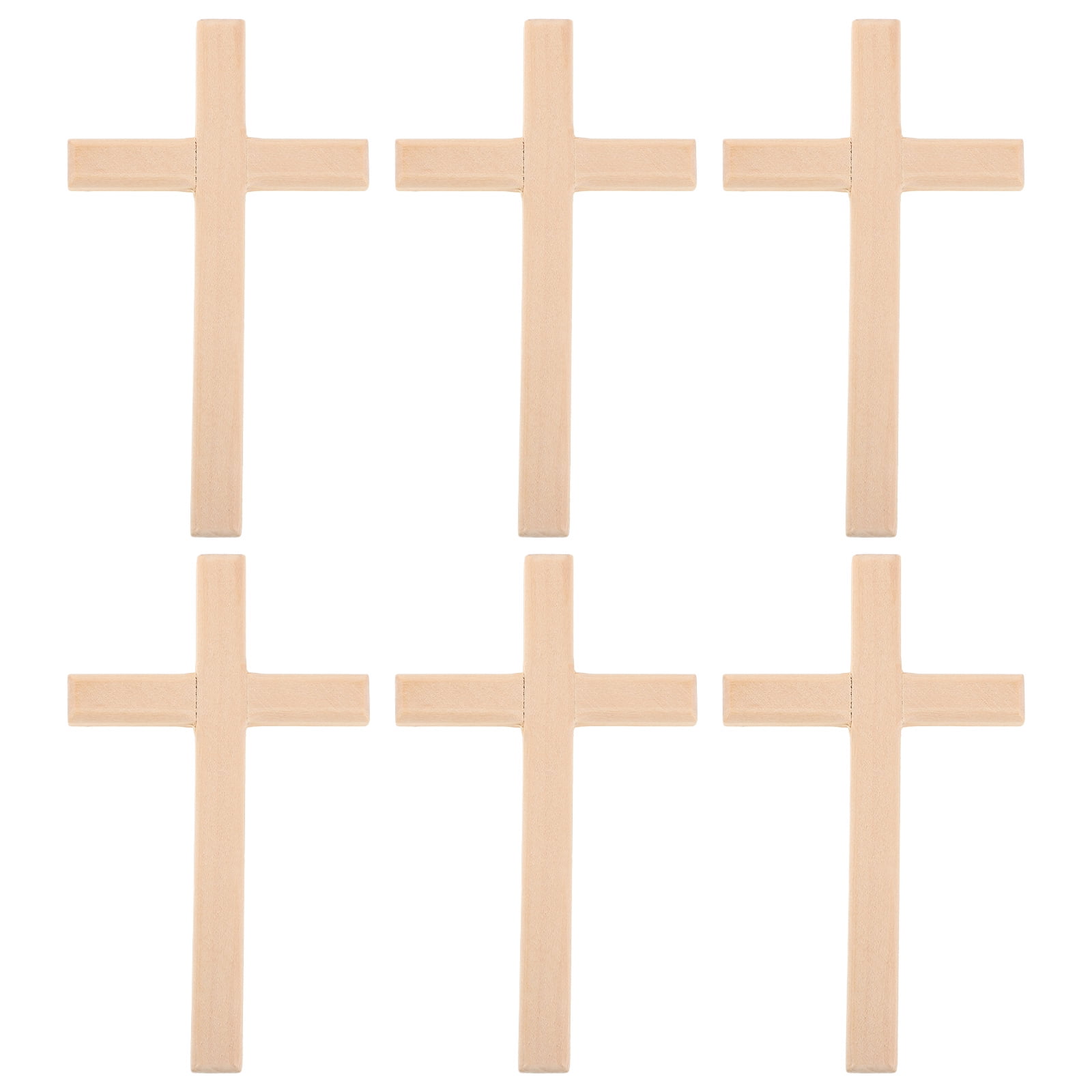 DEEPCRAFF 32Pack Mini Wood Holding Hand Crosses Rustic Style For Church ...