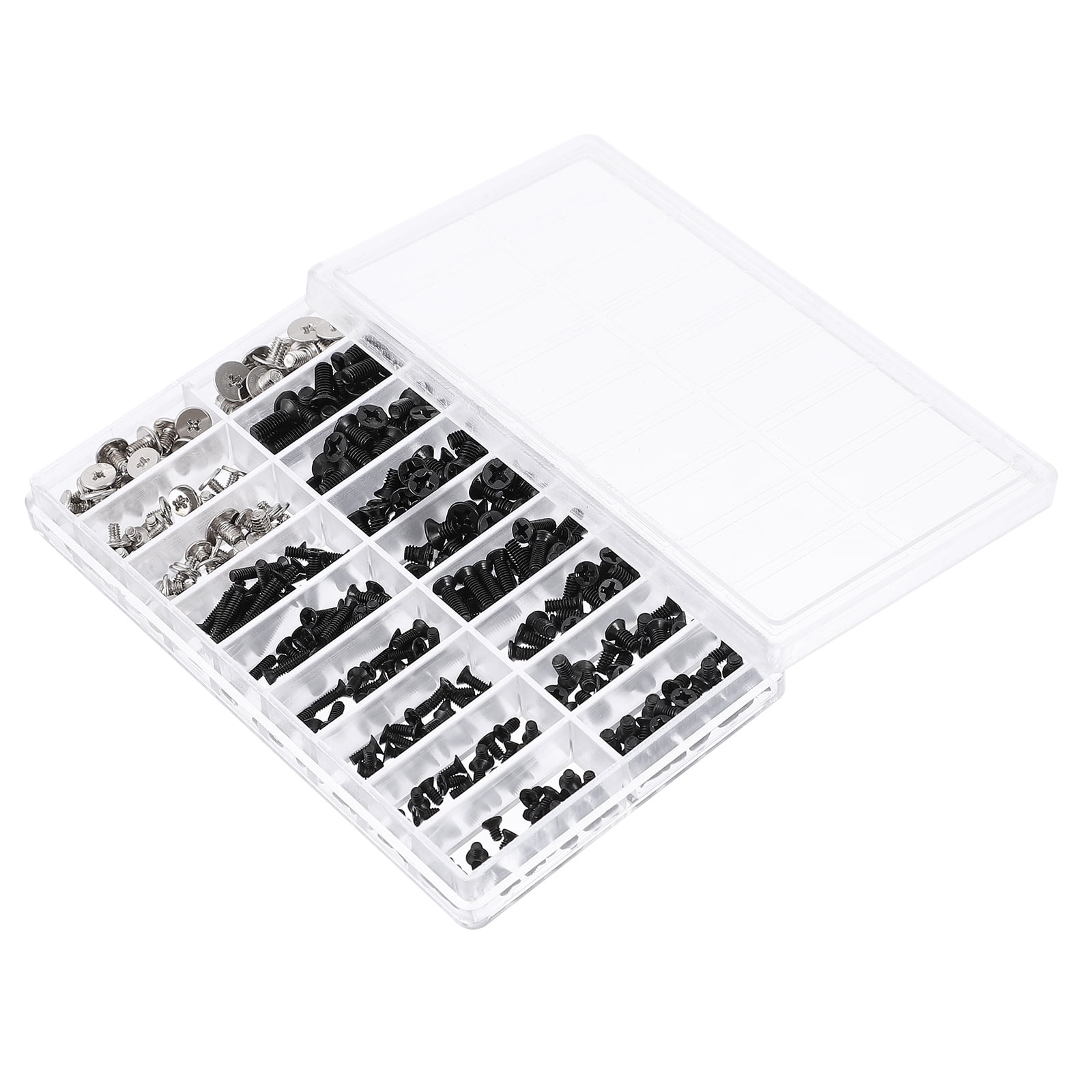 DEEPCRAFF 366Pcs Flat End Screw for CD ROM Drive Fixing in Black Steel ...