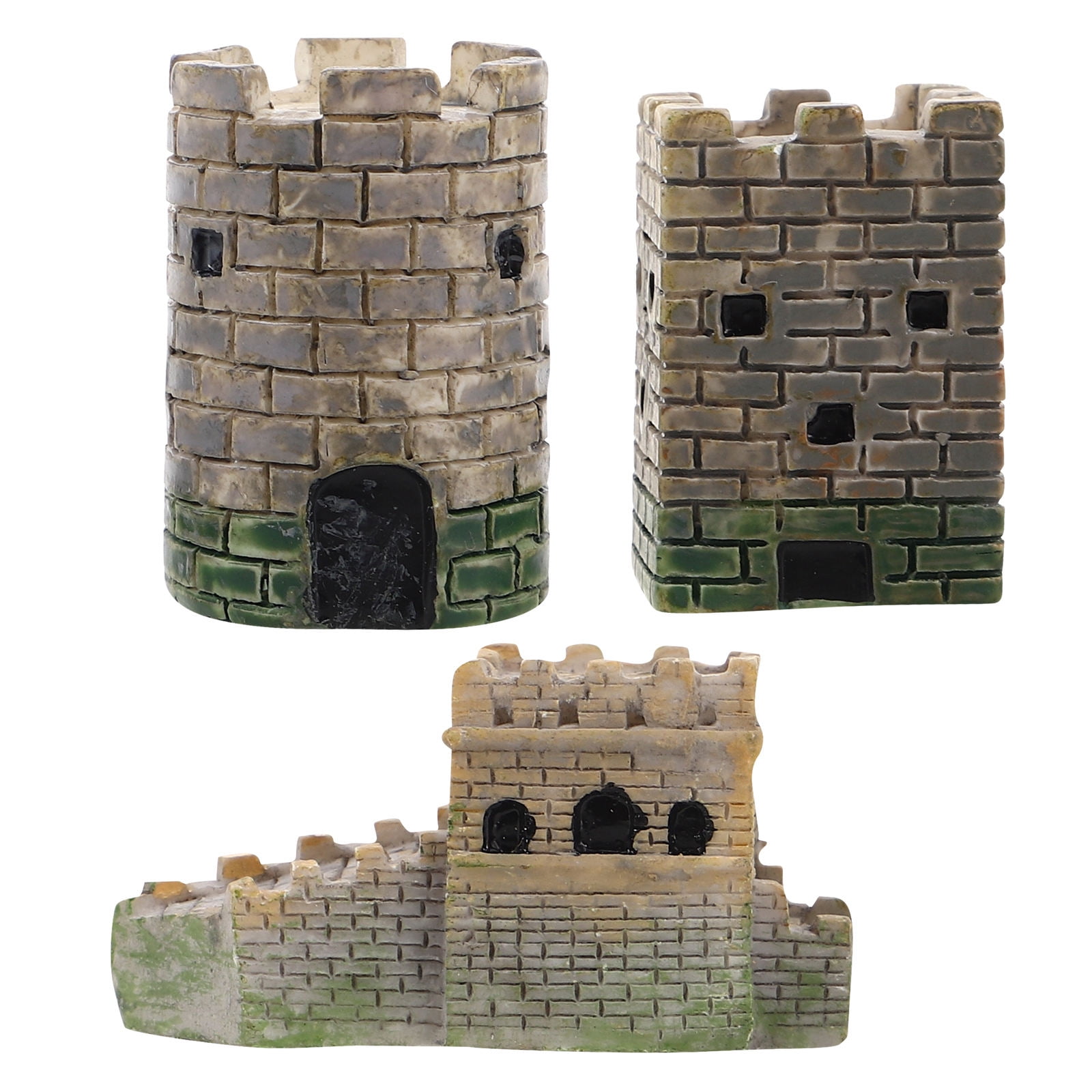 DEEPCRAFF 3Pcs Intricately Detailed Resin Castle Ornament Set for Sand ...
