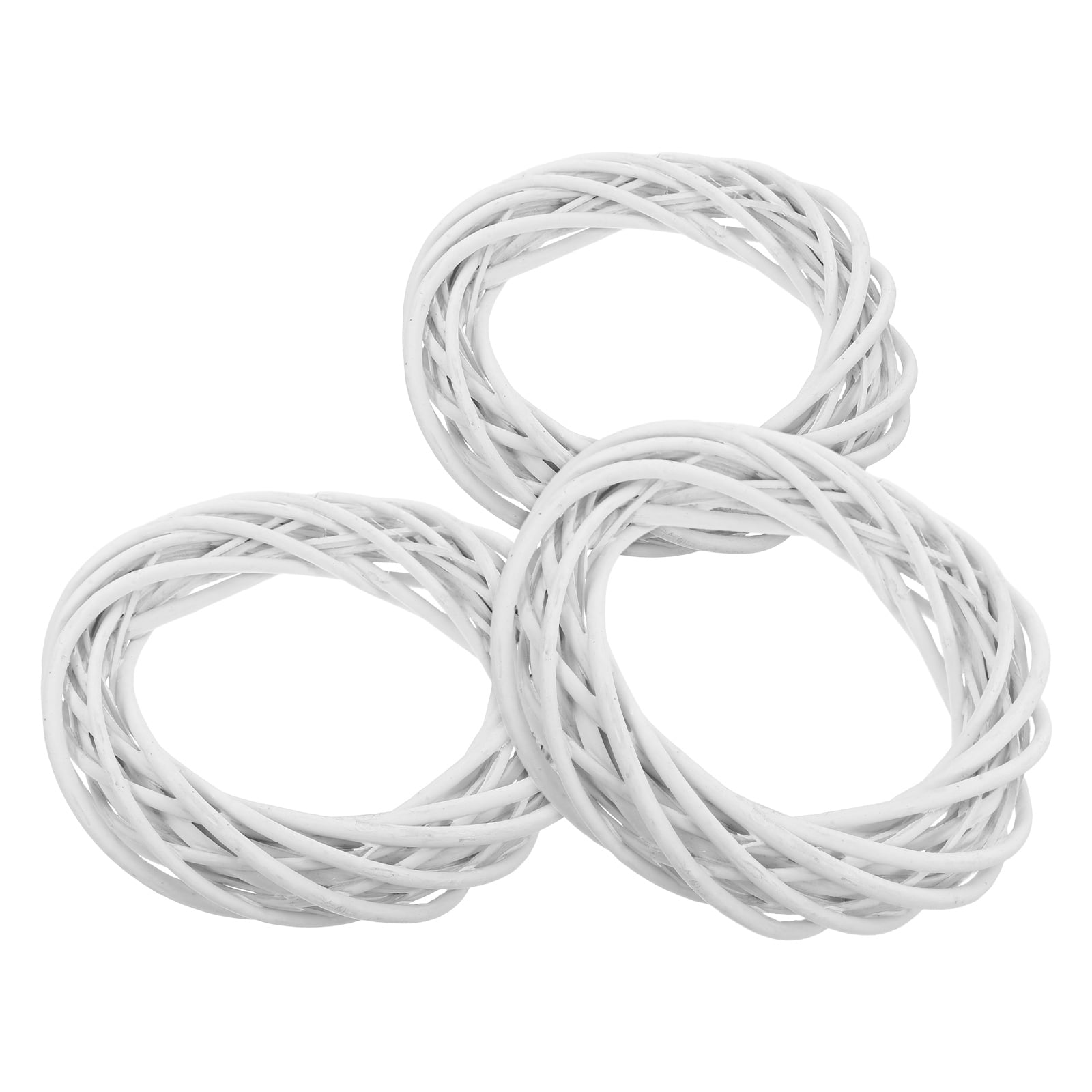 DEEPCRAFF 3Pcs White Grapevine Wreath Bases for Wedding and Holiday ...