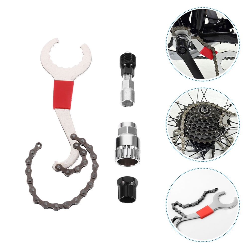 DEEPCRAFF 4Pcs Bike Tool Kits for Cyclists Assorted Color Steel Crank Extractor Wrench Home Bike ...