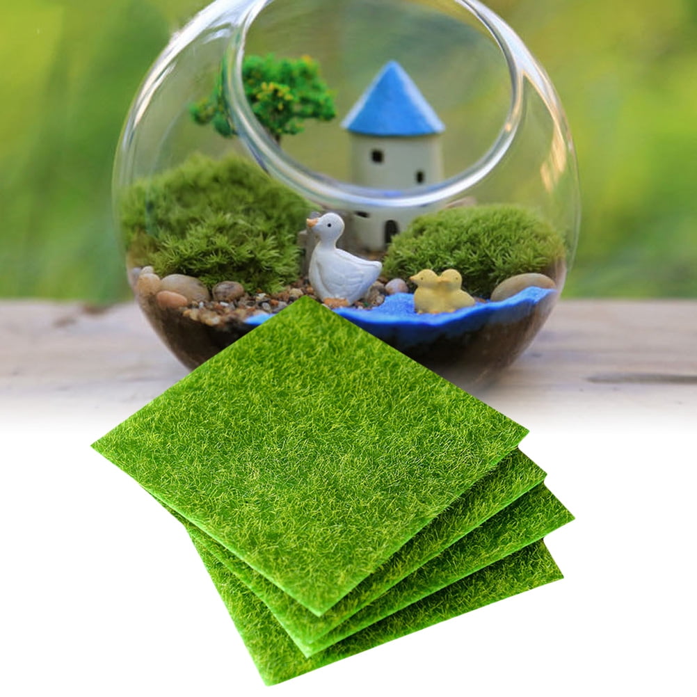 DEEPCRAFF 4Set Realistic Shape Mini Grass Craft for Fairy Garden ...