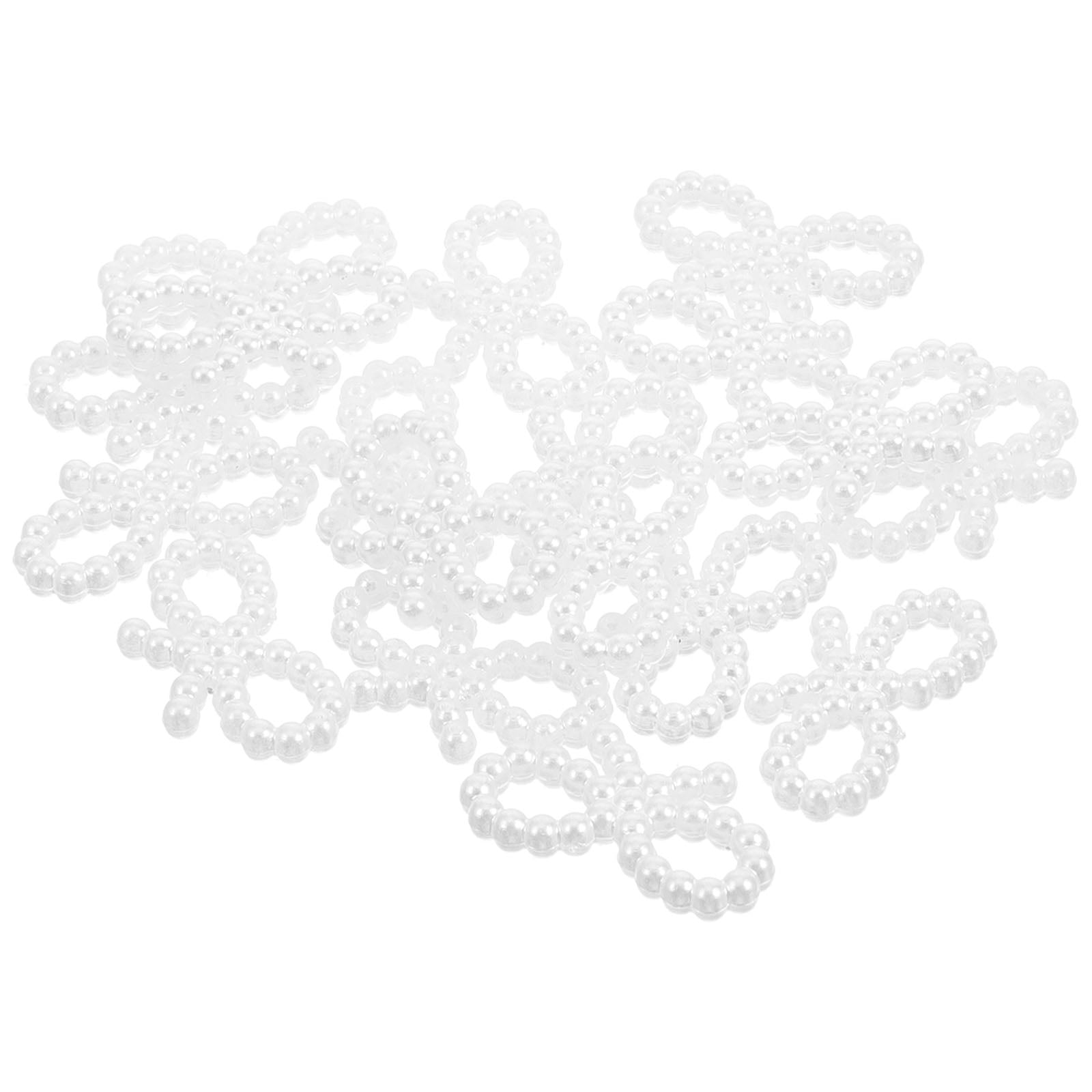 DEEPCRAFF 50 Pcs Trendy Nail Charms for Girls and Women in White ...