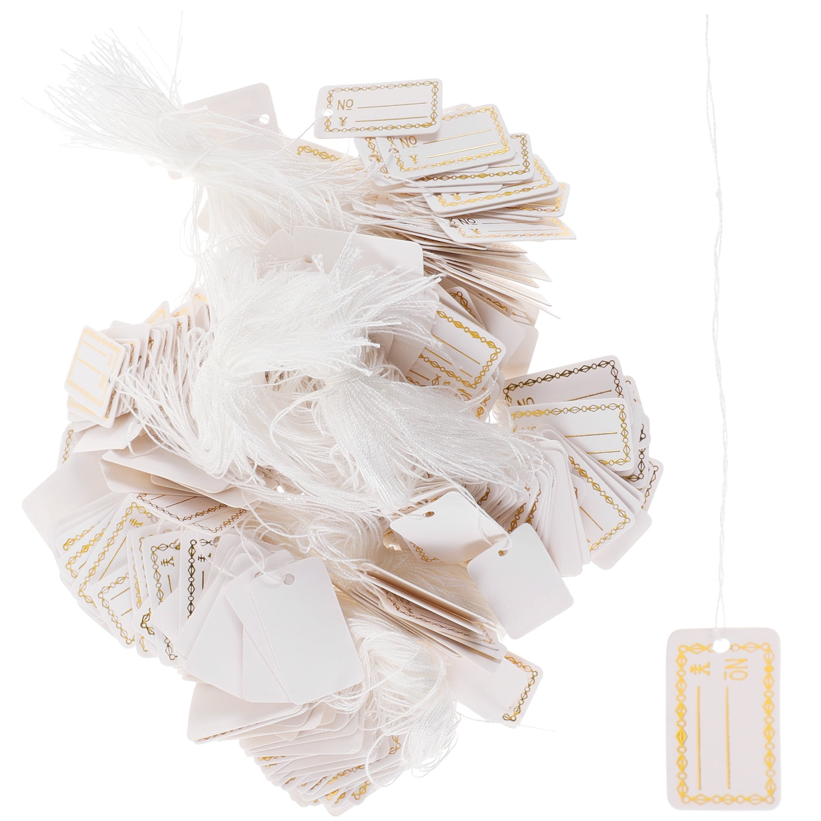 DEEPCRAFF 500Pcs Lightweight Paper Tags with String for Hanging Price ...