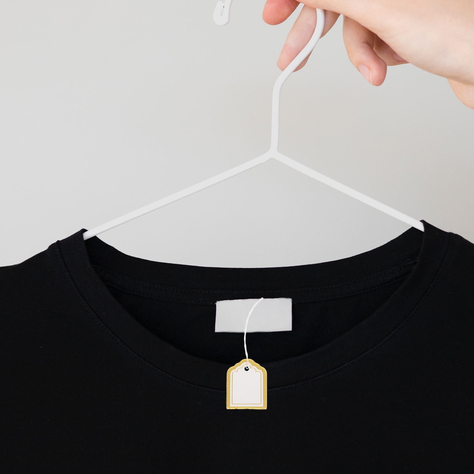 DEEPCRAFF 500Pcs Versatile Golden Paper Tags with String Writable for ...