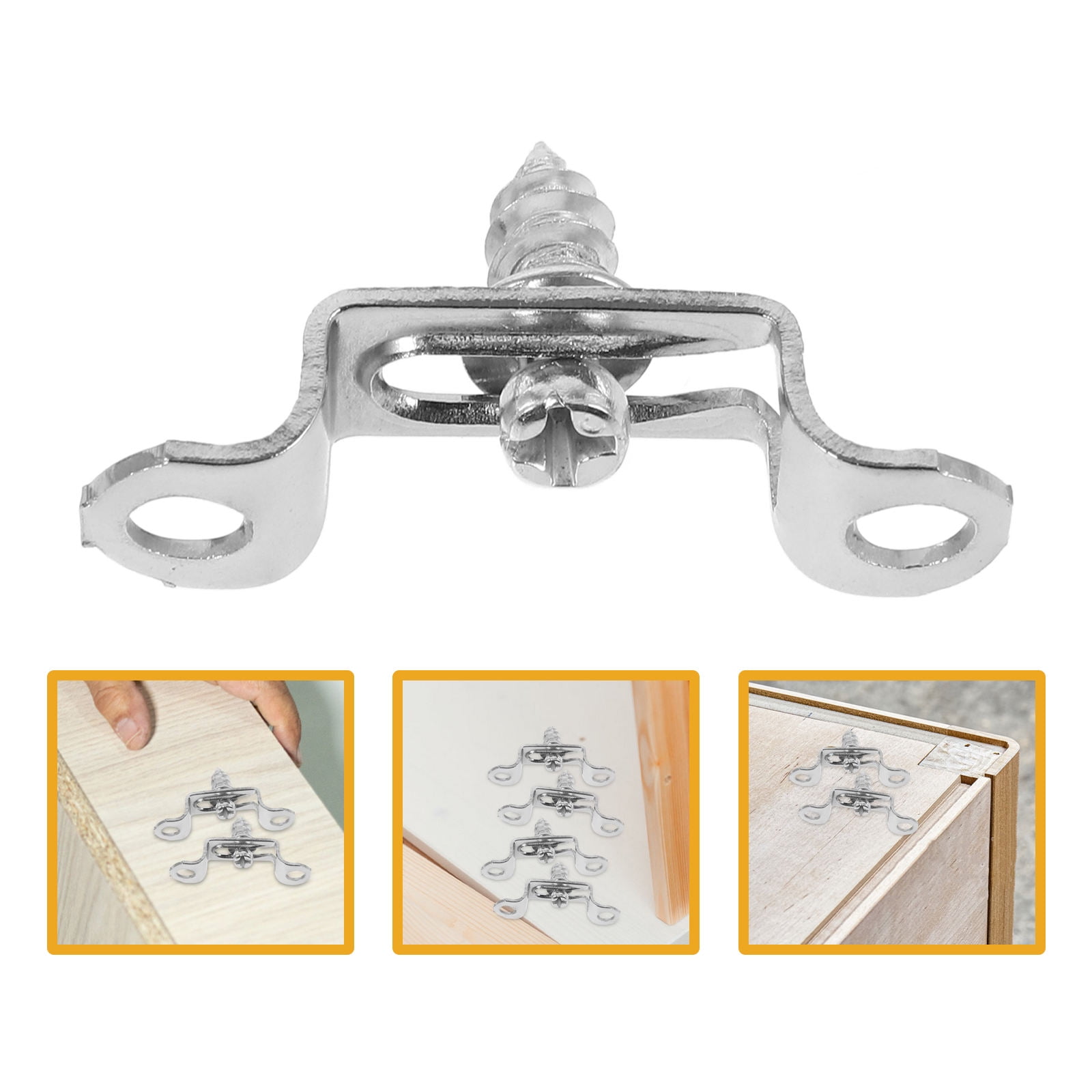 DEEPCRAFF 50Pcs Invisible Furniture Fastener Kit Stainless Steel Half ...