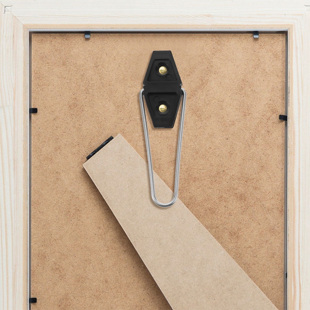 DEEPCRAFF 50Pcs Picture Frame Stands Black Iron and Plastic for ...