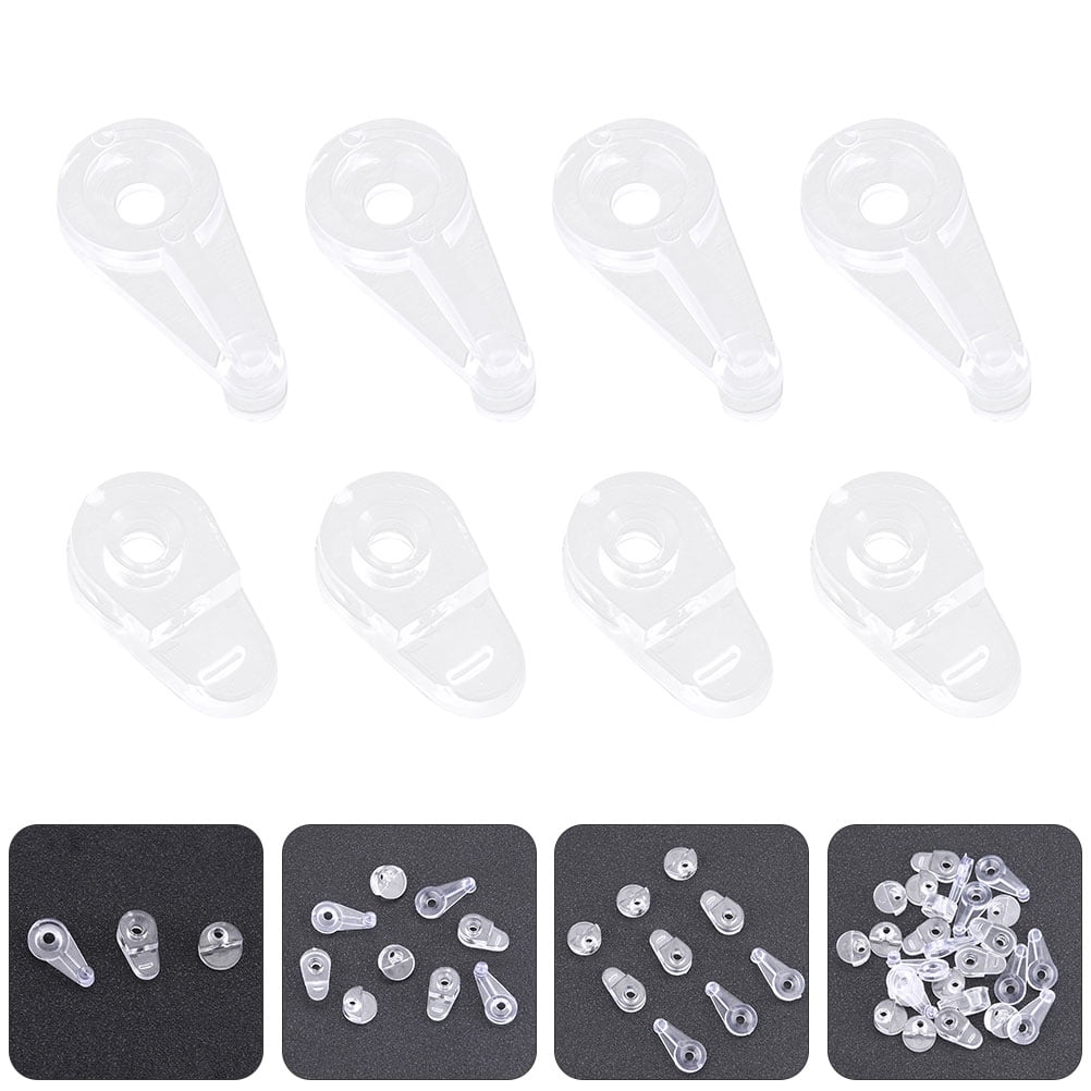 DEEPCRAFF 50Pcs Plastic Glass Clamps with Screws Assorted Colors ...