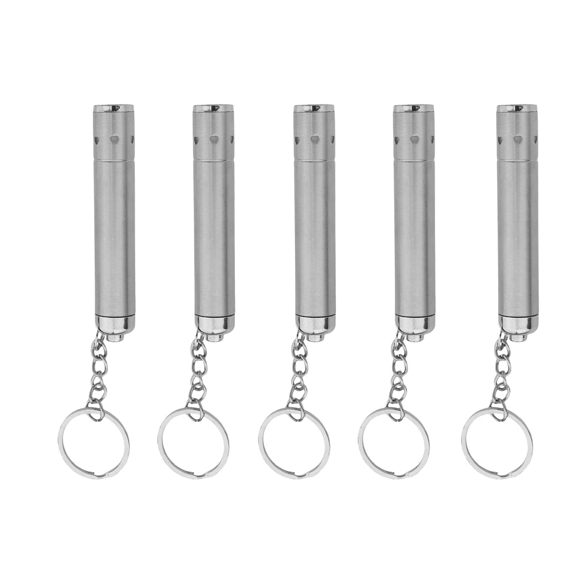 DEEPCRAFF 5Pcs Portable Led Torch for Caving with Silver Stainless ...