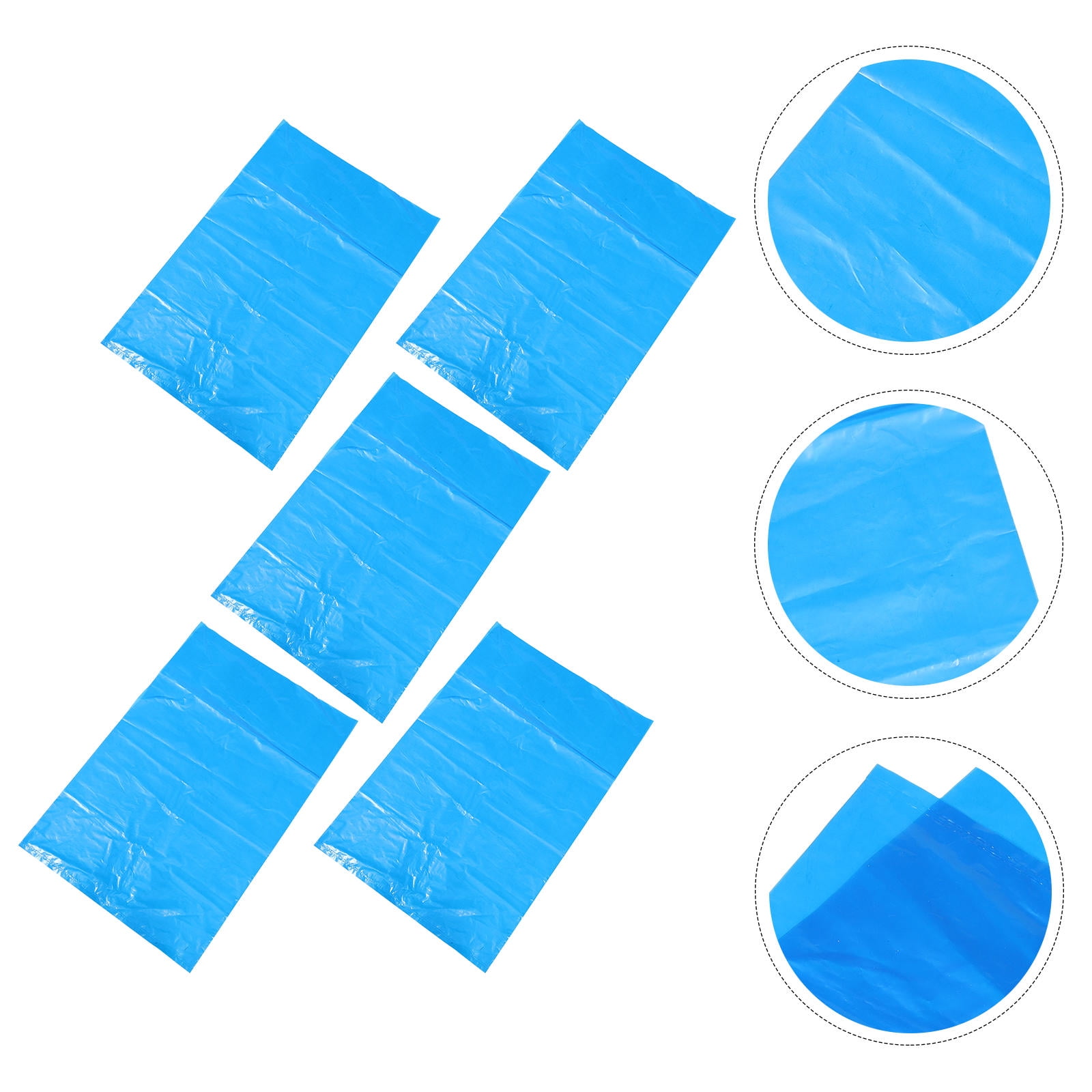 DEEPCRAFF 5Set Blue Bags for Composting Simple Design Plastic Large ...