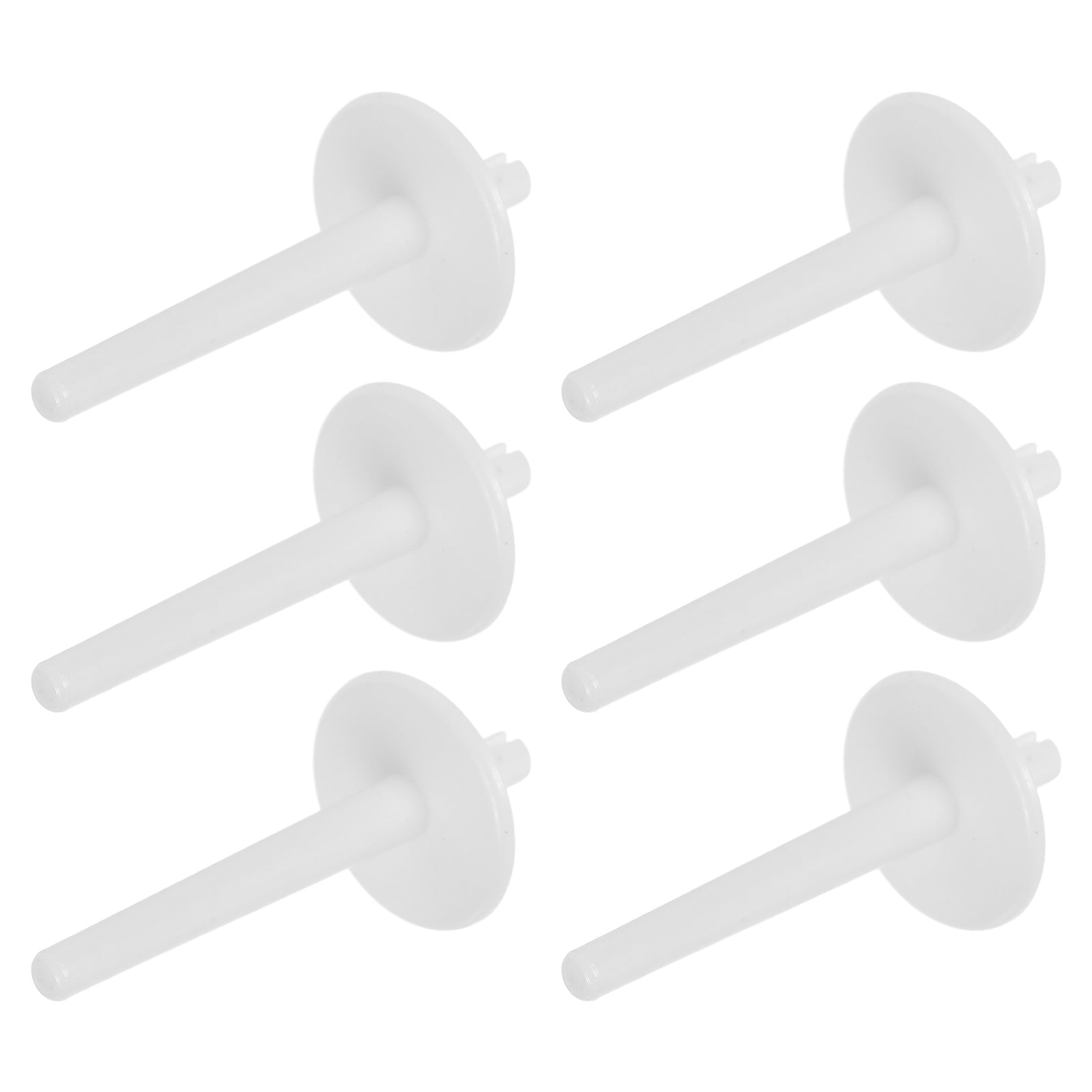 DEEPCRAFF 6Pcs Auxiliary Sewing Machine Spool Pin White Plastic Thread ...