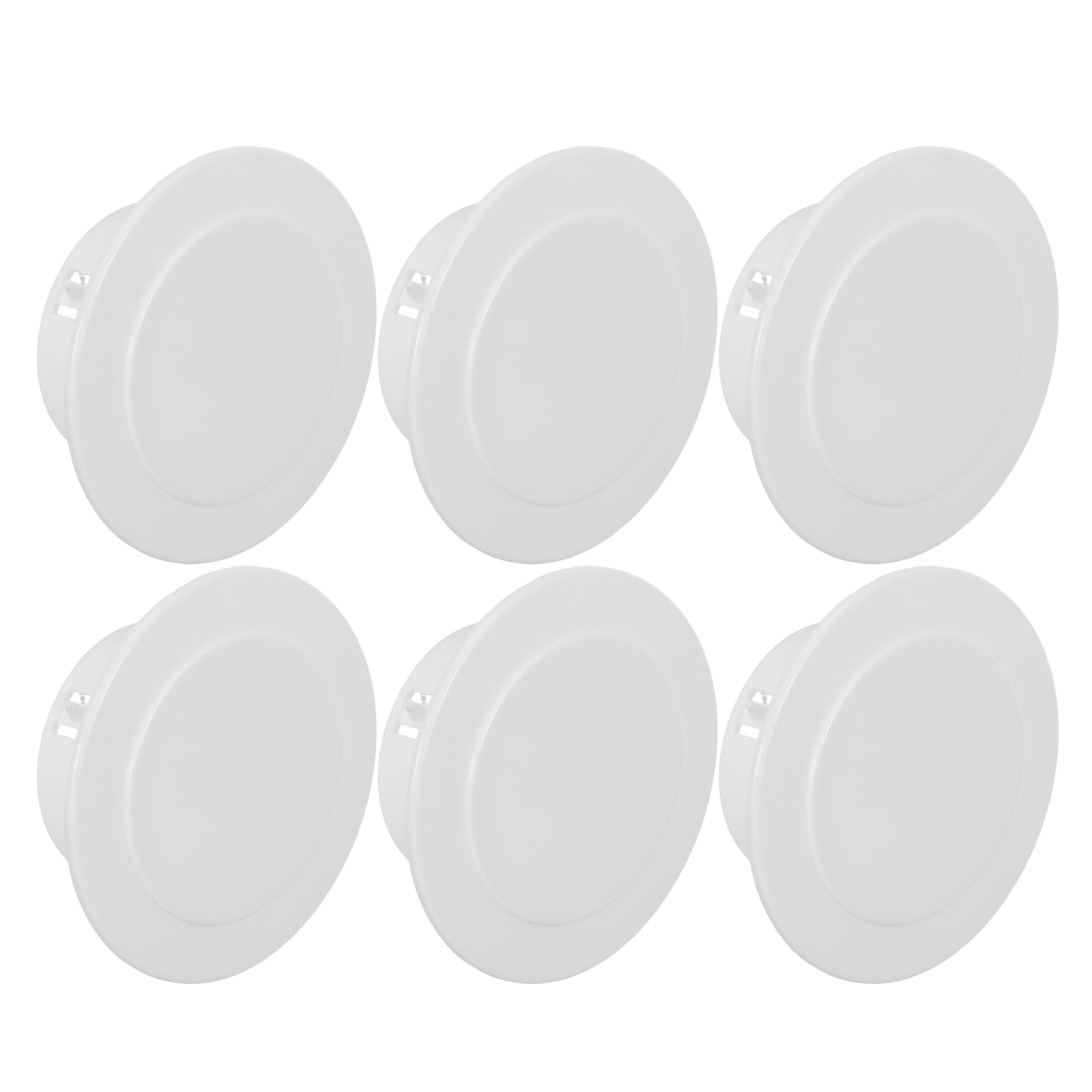 DEEPCRAFF 6Pcs Decorative White Plastic Air Conditioning Hole Covers ...