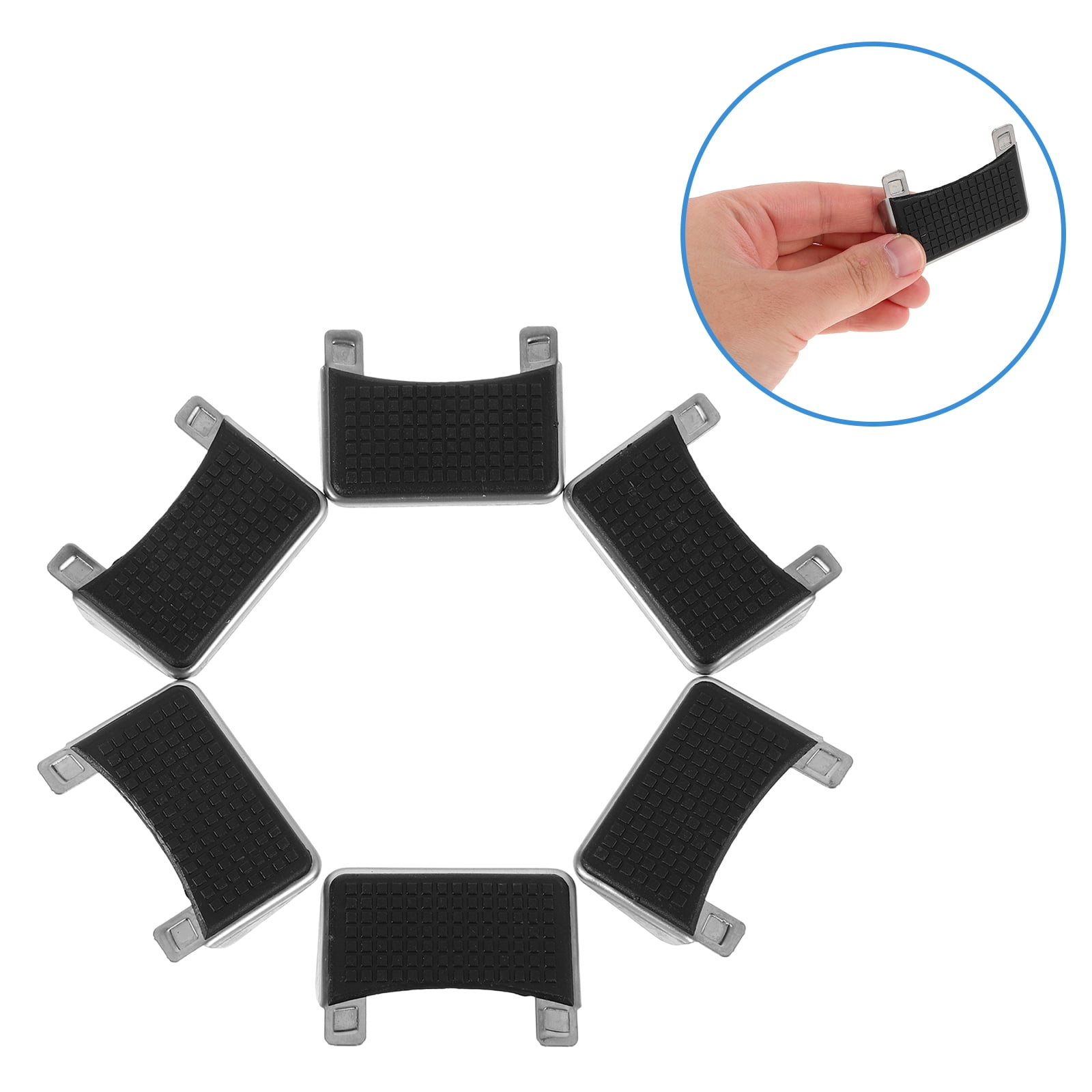 DEEPCRAFF 6Pcs Replacement Foot Pedal Black Plastic Rectangular for ...