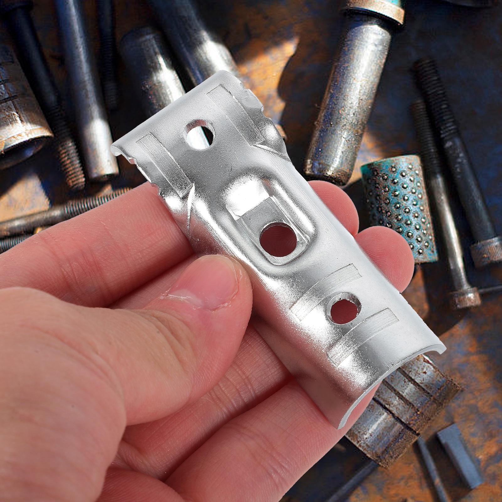 DEEPCRAFF 6Pcs T Pipe Clamps Fence Rail T Clamps Silver for ...