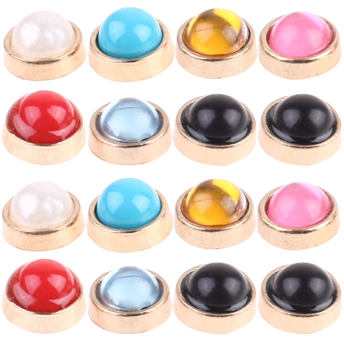 DEEPCRAFF 70pcs Semicircular Rivets Assorted Color Metal Studs for DIY ...