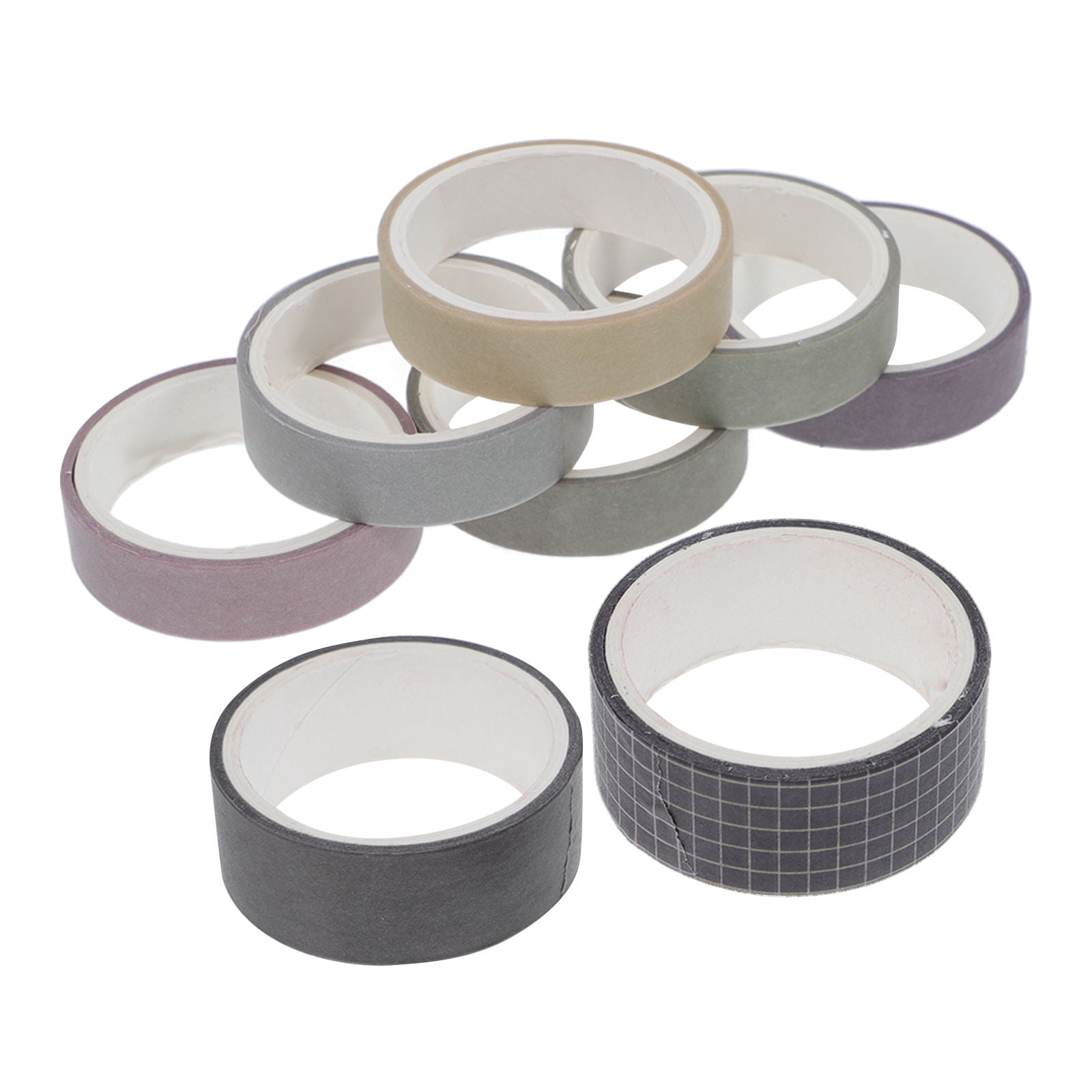 DEEPCRAFF 8 Rolls Washi Tape Assorted Color Paper High Adhesion ...