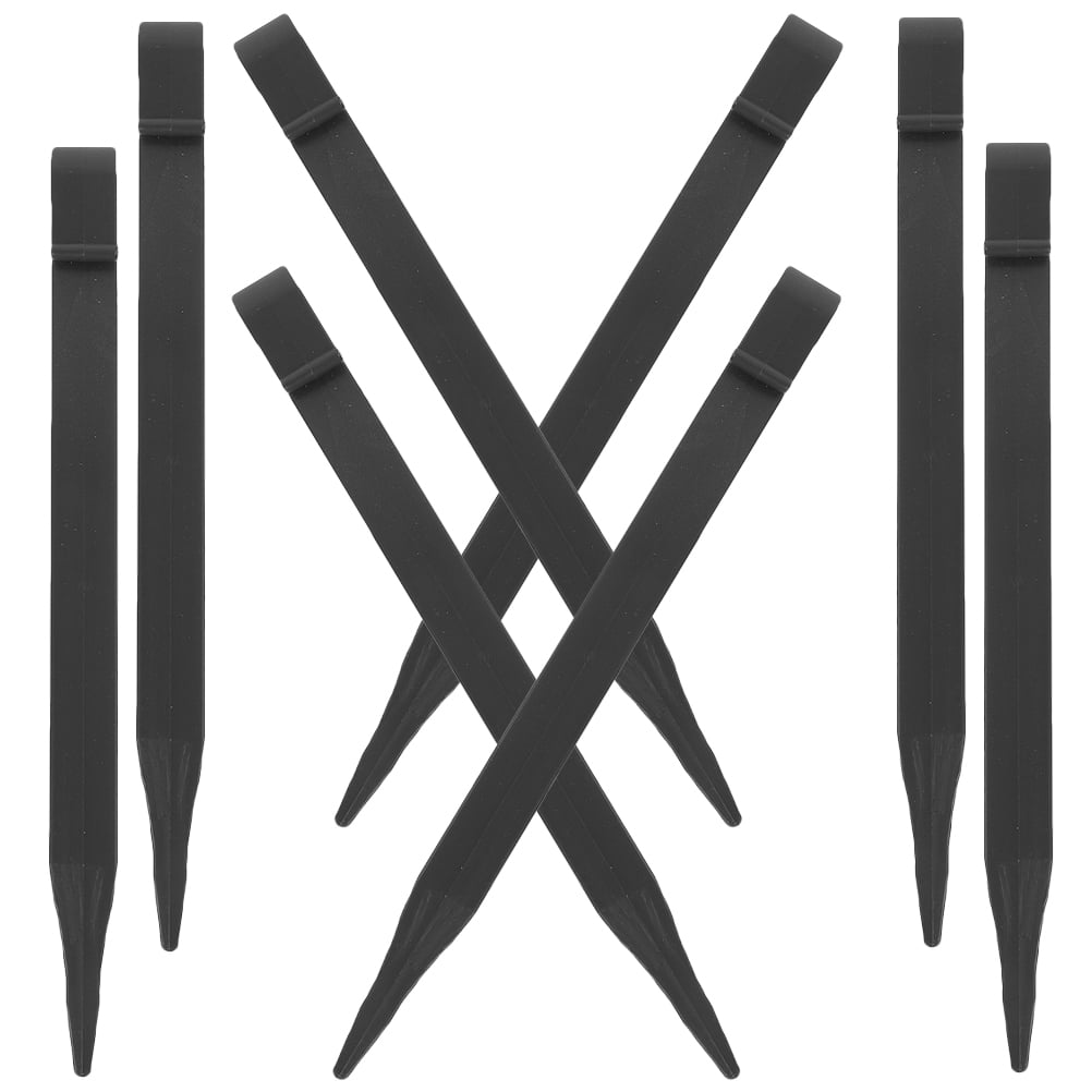 DEEPCRAFF 8Pcs Black Plastic Landscape Spikes for Diy Garden Projects ...