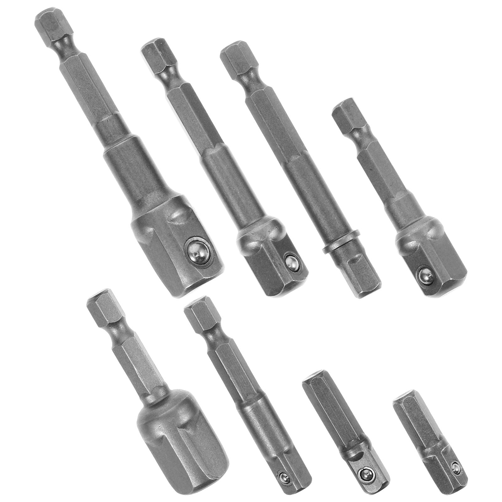 DEEPCRAFF 8Pcs Hexagonal Shaped Drill Socket Adapter Steel Material for ...