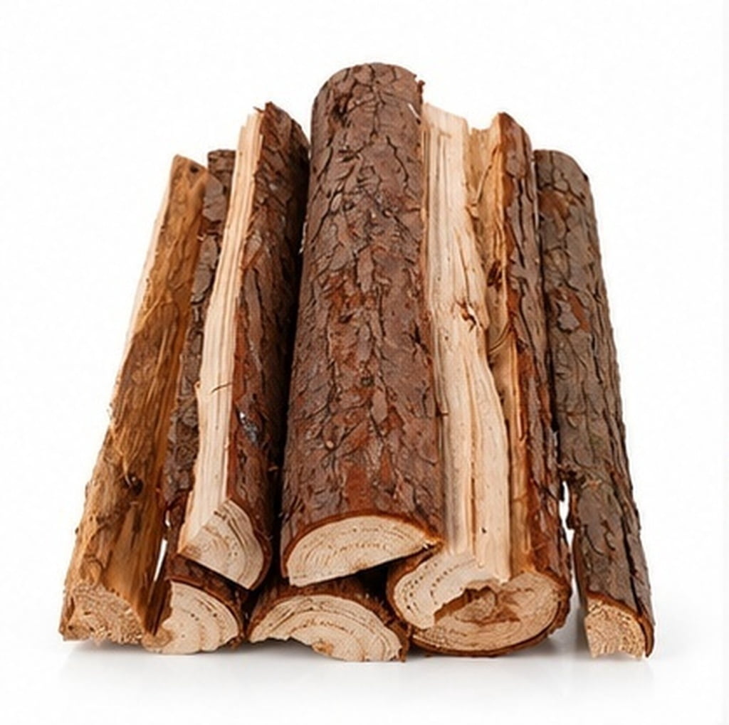 DEEPCRAFF 8Pcs Light Brown Birch Firewood Logs for Fireplace and ...