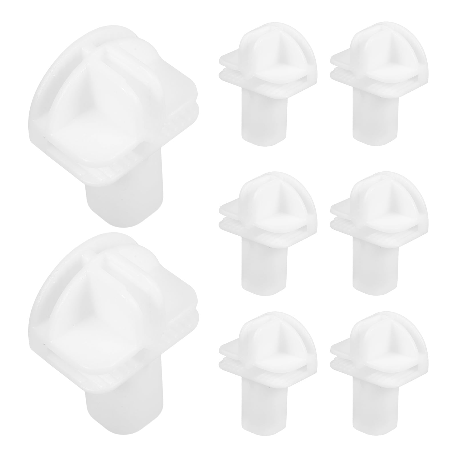 DEEPCRAFF 8Pcs Wire Grid Connectors White Plastic for Closet Parts and ...