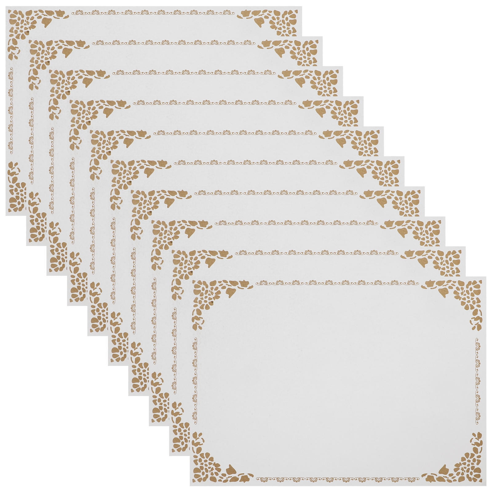 DEEPCRAFF A4 11.5x8.3in 10Pcs White Certificate Papers for Documents ...