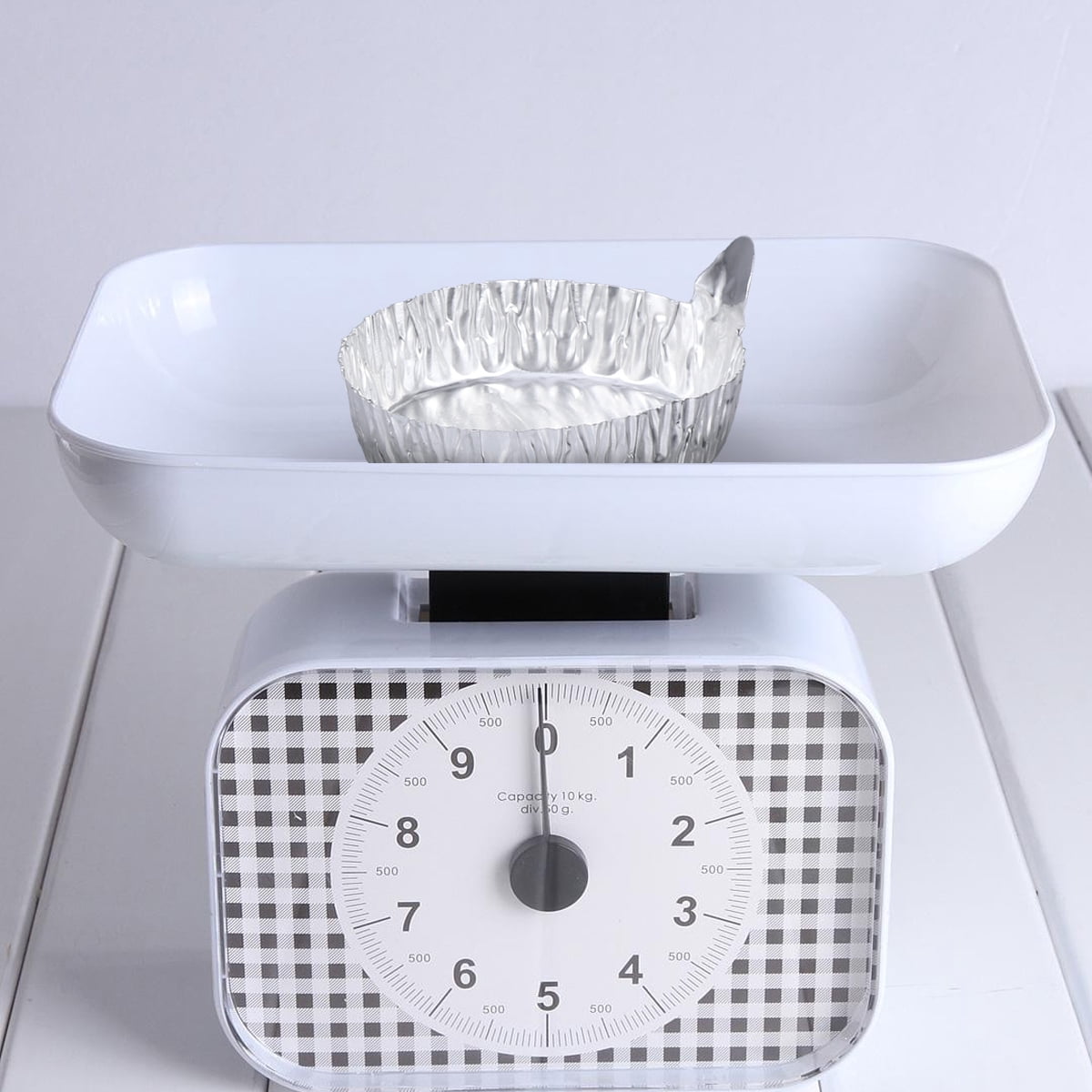 DEEPCRAFF Aluminum Weight Dish 10Set Silver With Flat Bottom Design ...