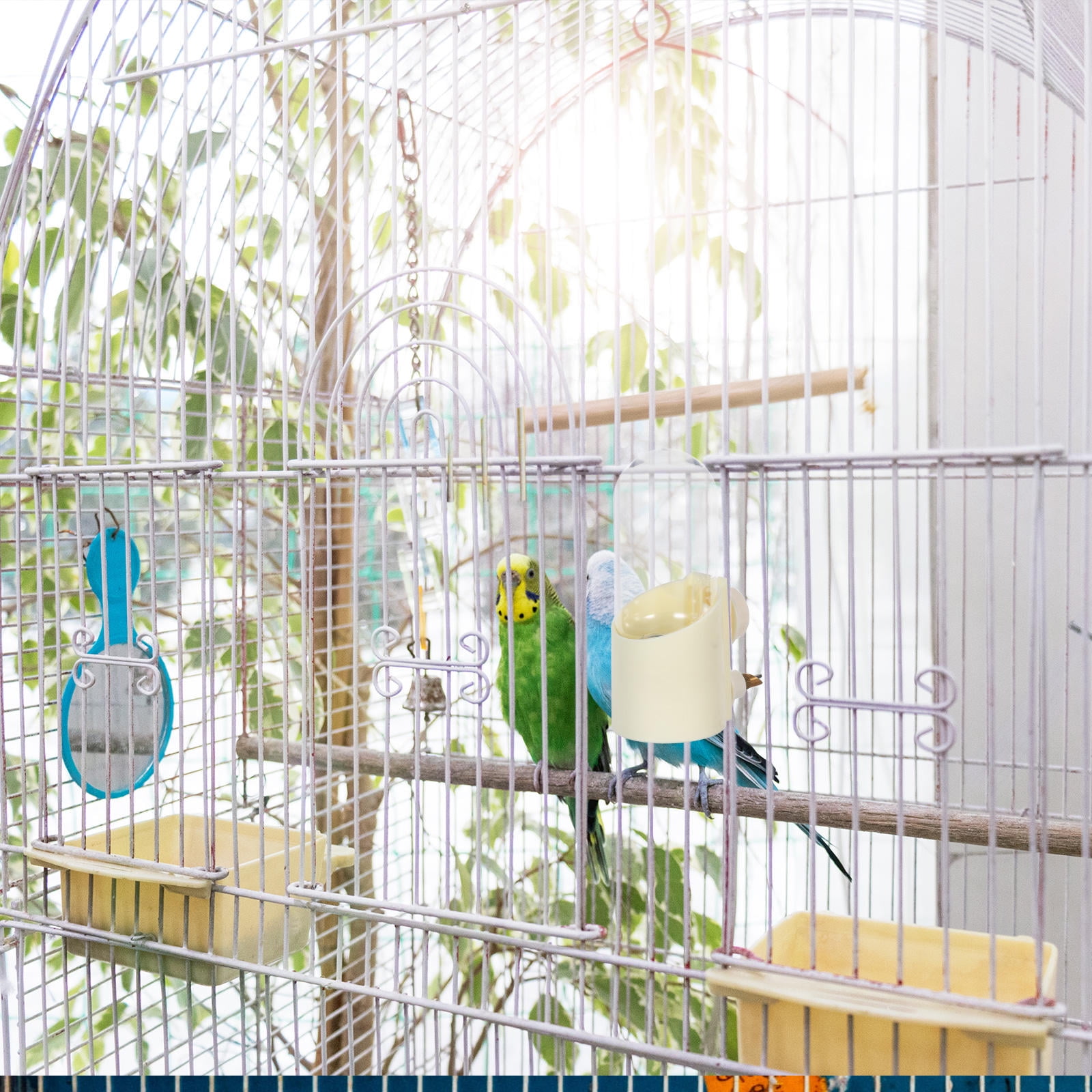 DEEPCRAFF Hanging Bird Water Feeder Automatic Plastic Drinker for Small ...