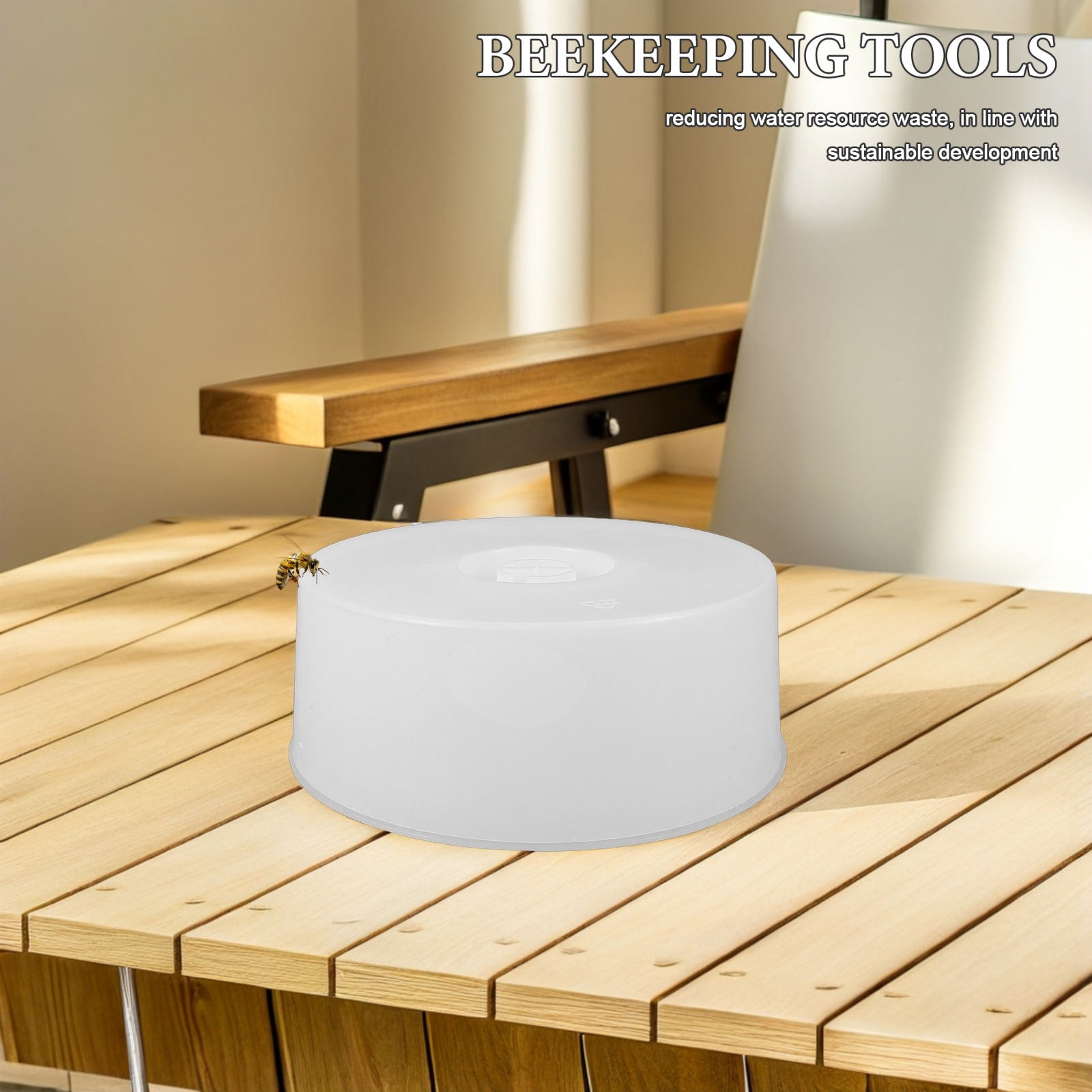 DEEPCRAFF Beehive Entrance Water Feeder White Plastic for Efficient ...