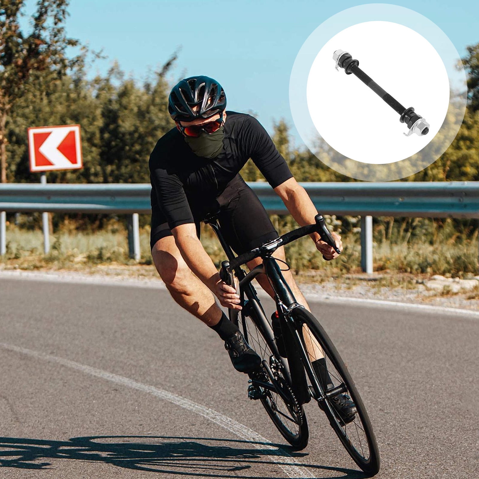 Phenofice Bike Front Axle Hub in Black Durable Copper for Easy ...