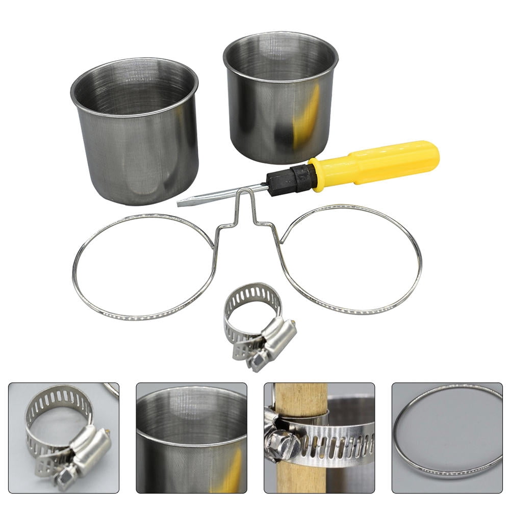 DEEPCRAFF Bird Food Cups Stainless Steel Simple Structure For Parrots ...