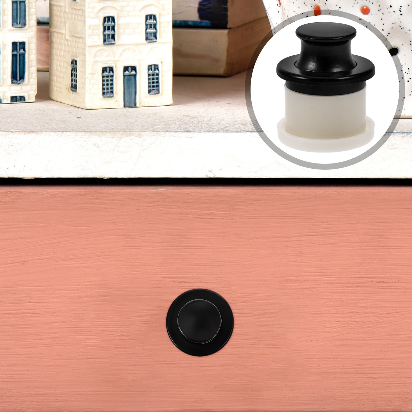 DEEPCRAFF Black ABS Minimalist Hidden Design Spring-loaded Mechanism ...