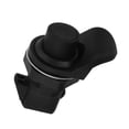 DEEPCRAFF Black Push Button Latch Lock Stainless Steel Cabinet Catch ...