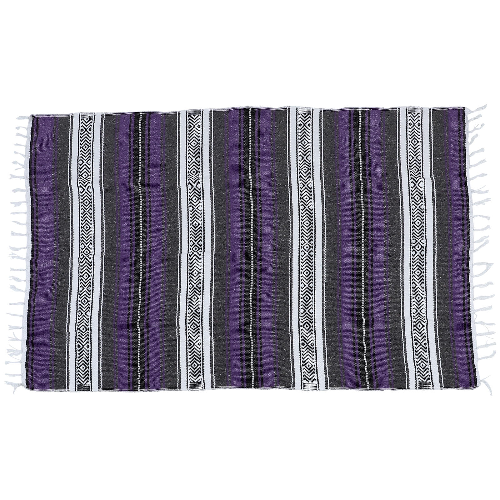 DEEPCRAFF Blended Cape Mexican Blanket Soft Thick Woven Polyester ...