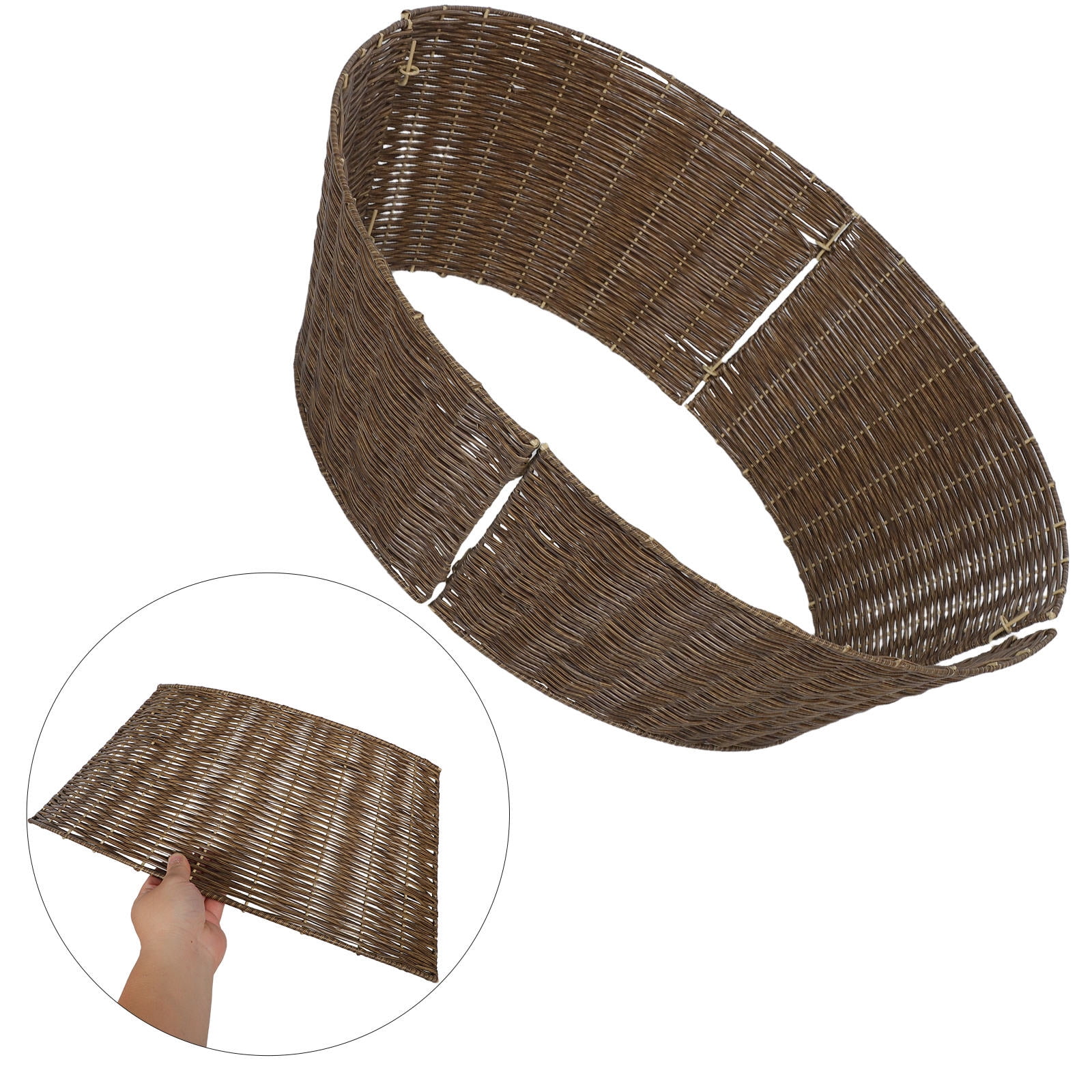 DEEPCRAFF Brown Woven Tree Collar Ring to Hide Tree Stand and Wires ...