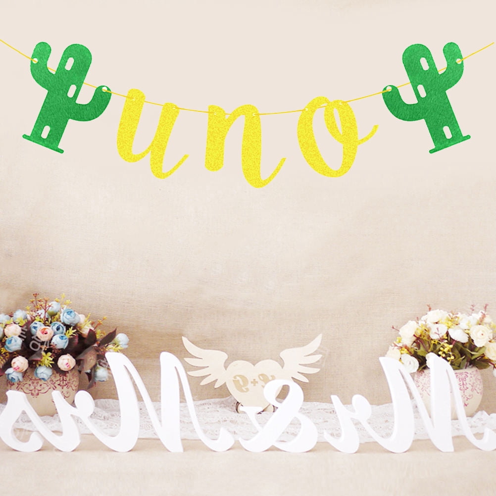DEEPCRAFF Cactus Lace Bunting Banner Party Nonwovens Mexico Fiesta ...