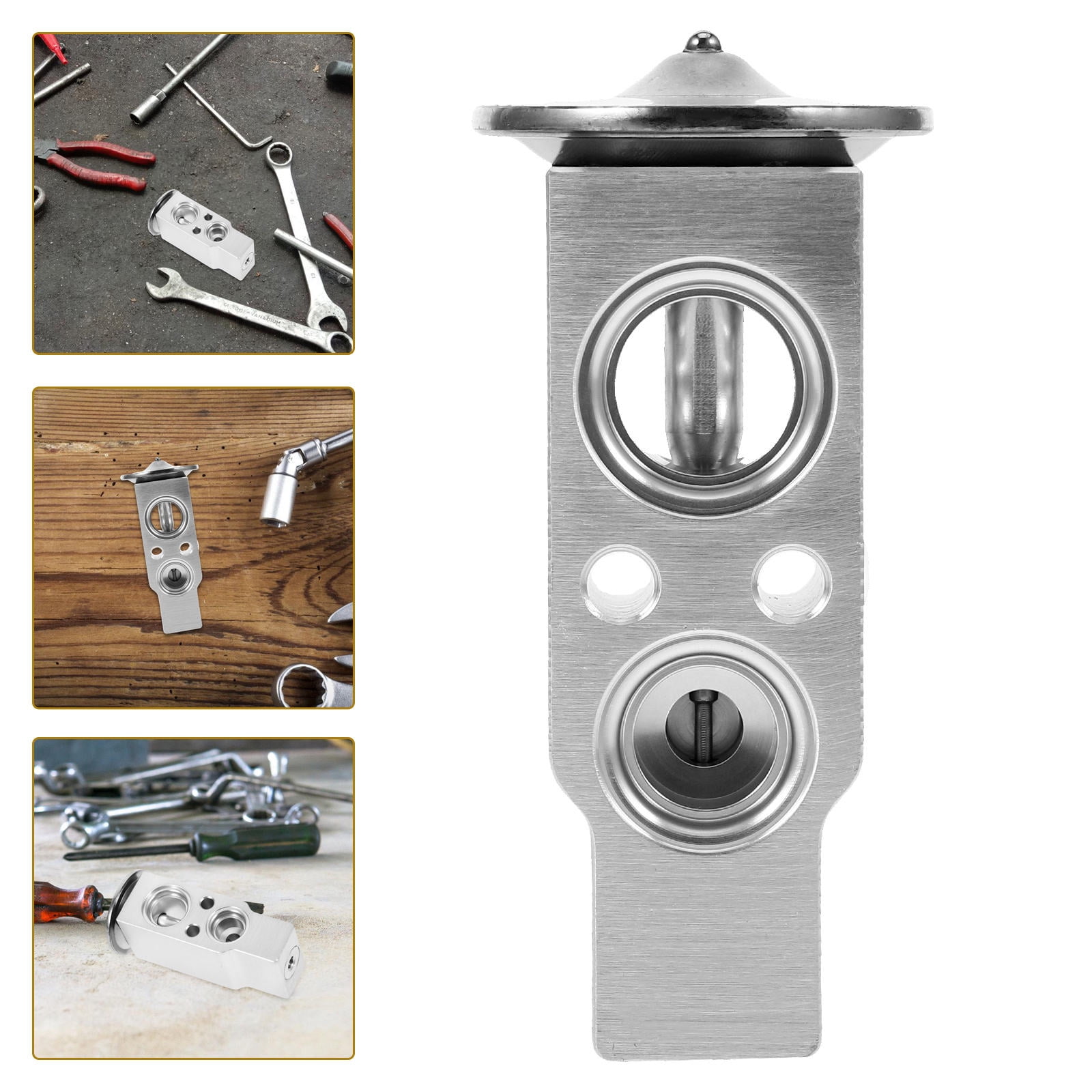 DEEPCRAFF Car Air Conditioner Expansion Valve 1Pack Silver Aluminum ...