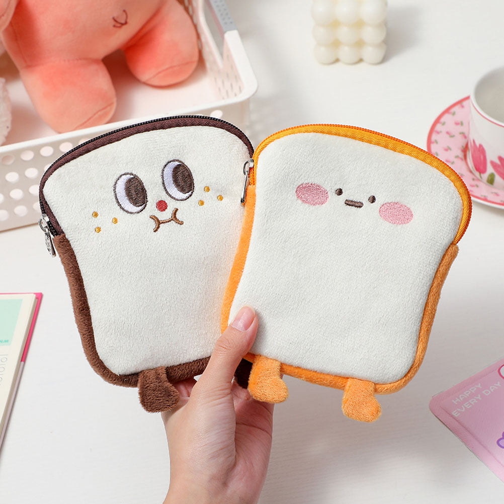 DEEPCRAFF Compact Brown Period Pouch Multi Function Change Purse Lovely ...