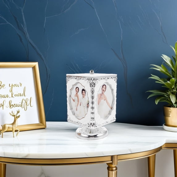 DEEPCRAFF Rotating Photo Display Frame with Built-in Music Box, Perfect ...