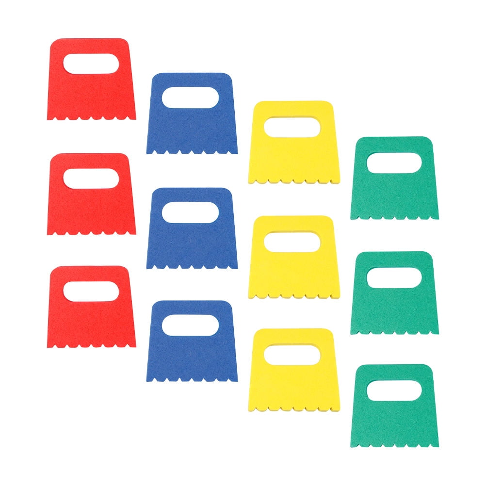 DEEPCRAFF DIY Painting Tools 12Pcs Rectangular Scraping Brushes ...
