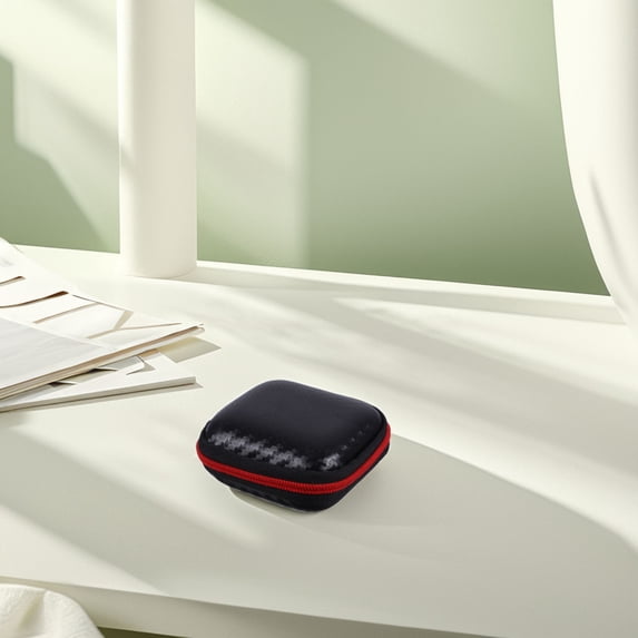 DEEPCRAFF Ear Bud Case Holder Headphone Pouch Black Nylon Protective ...