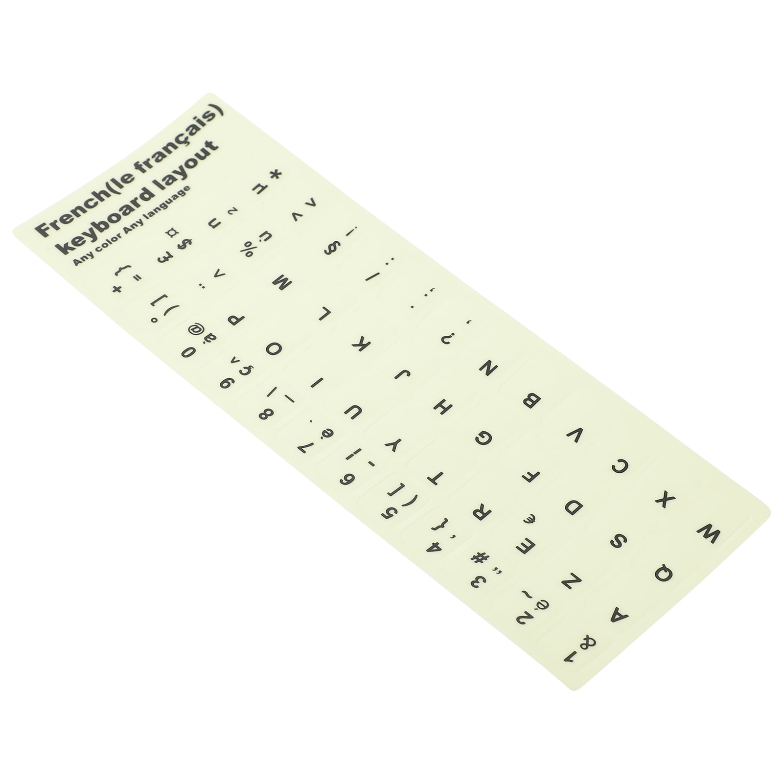 DEEPCRAFF Glowing Backlight Keyboard Stickers 1 Sheet Assorted Color ...