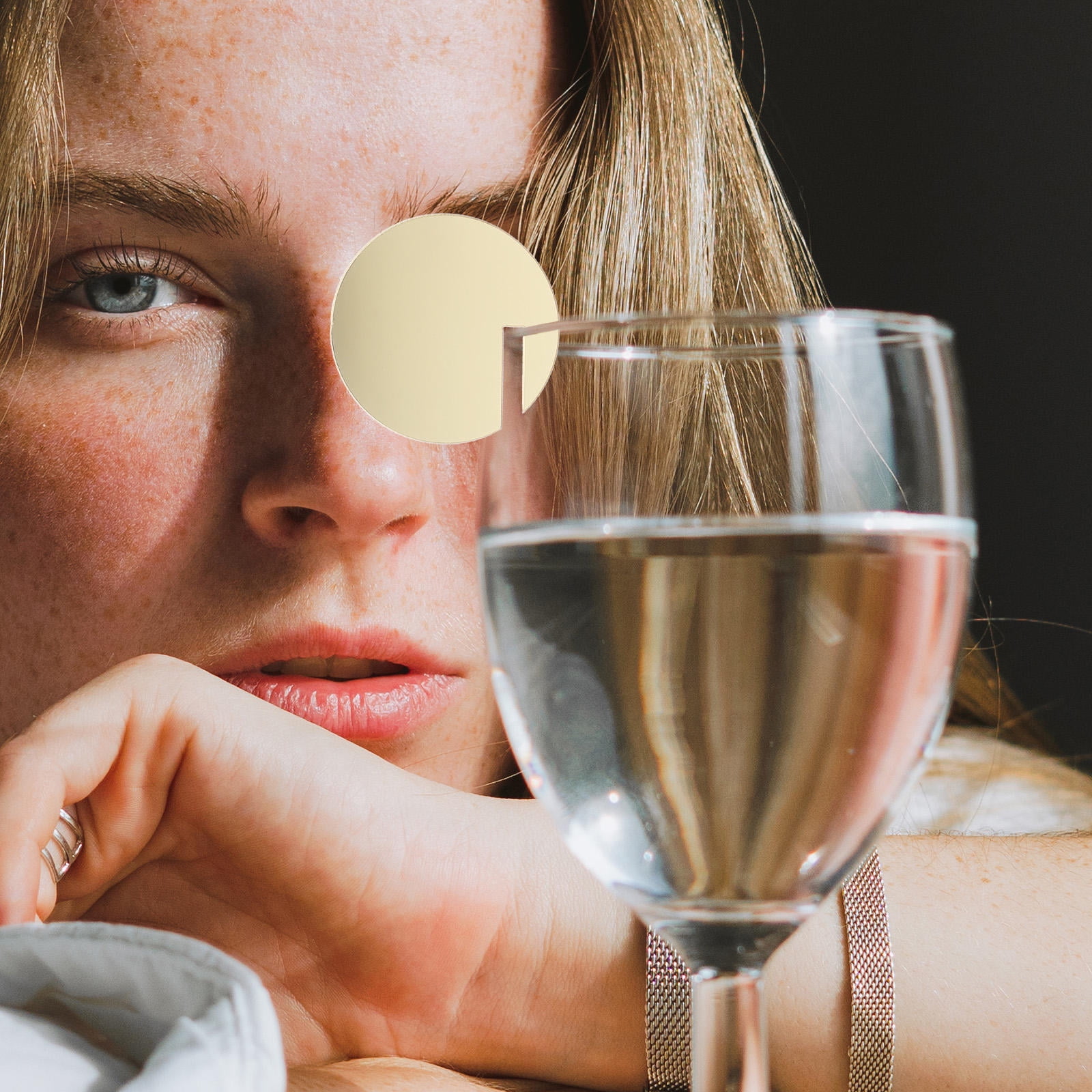 DEEPCRAFF Golden Acrylic Circle Drink Tags 30Pcs For Birthday Party And Various Parties ...