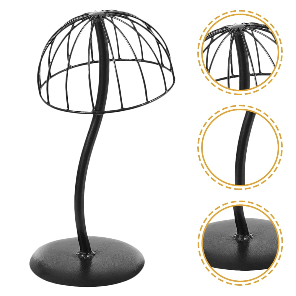 DEEPCRAFF Hat Rack Display Stand Cap Rack Black Metal Hat Display for ...