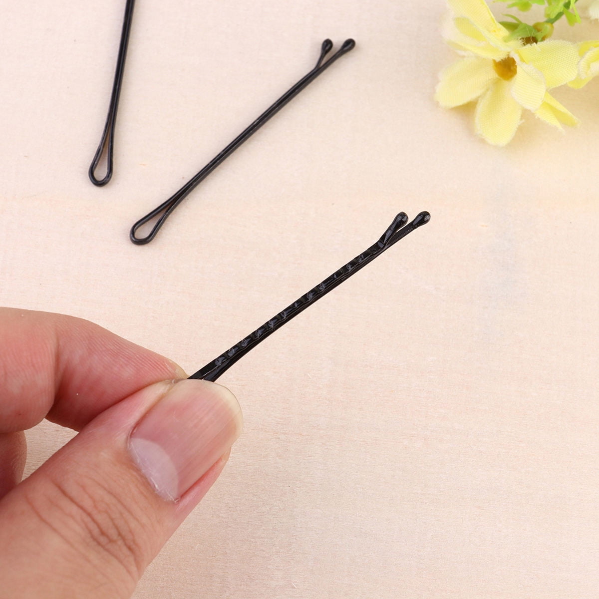 DEEPCRAFF Heavy Duty Black Metal Hairpins Reusable Bobby Pins for ...