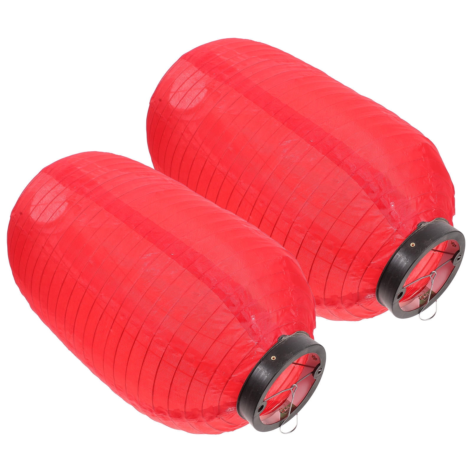DEEPCRAFF Japanese Style 2Set Waterproof Foldable Red Round Lanterns ...