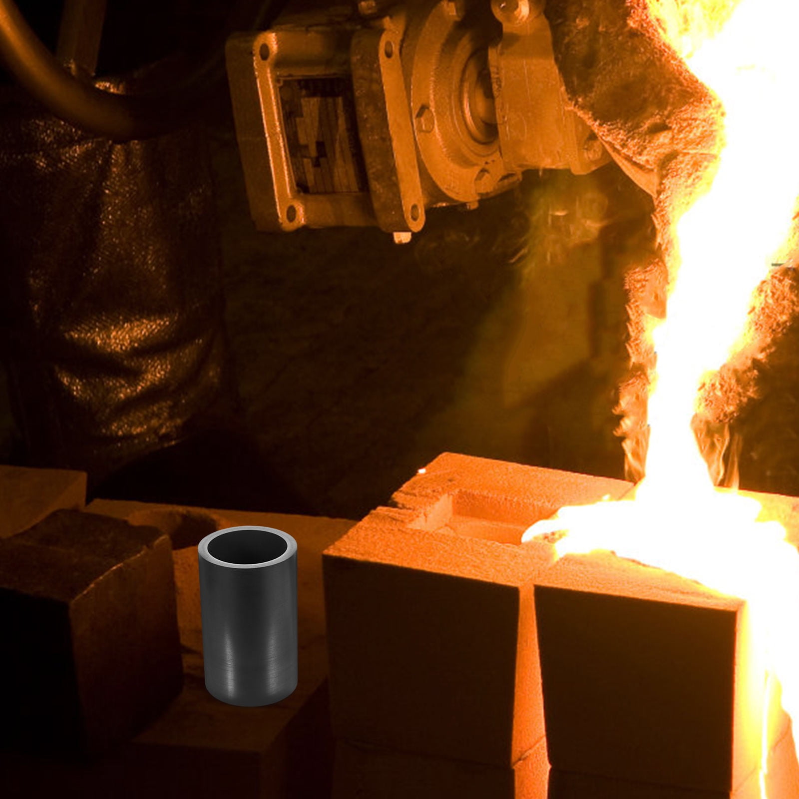 DEEPCRAFF Jewelry Making Graphite Crucible Bowl for Metal Melting with ...